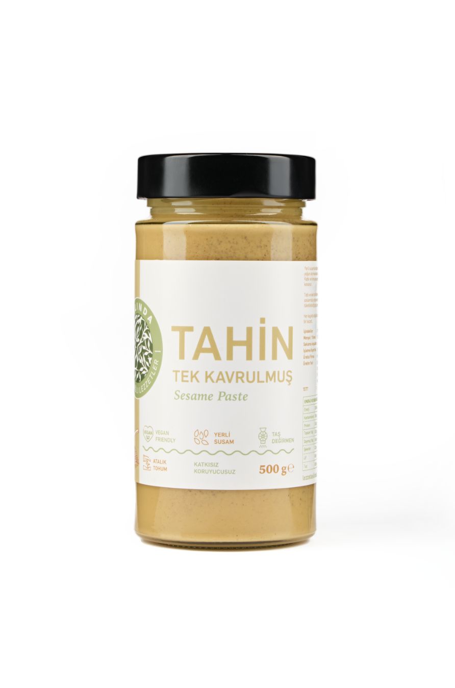 Tek Kavrulmuş Tahin 500g - kaybio.com