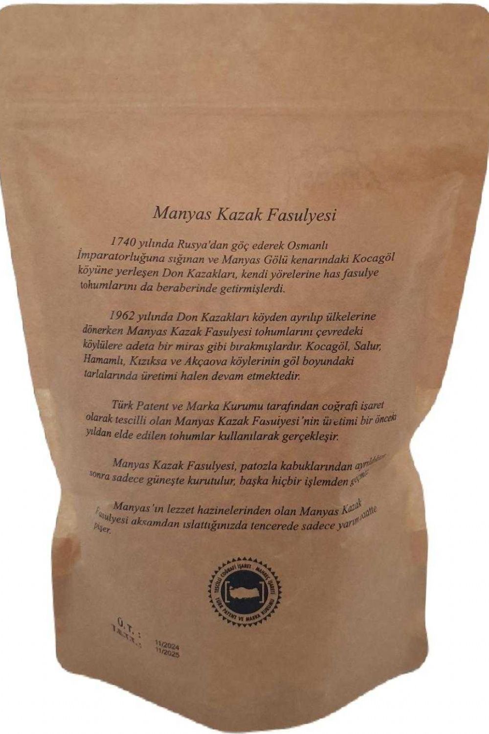 Manyas Lezzetleri Manyas Kazak Fasulyesi 500 Gr - kaybio.com